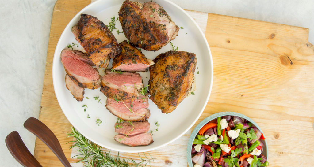 GRILLED LAMB RUMP WITH SALSA